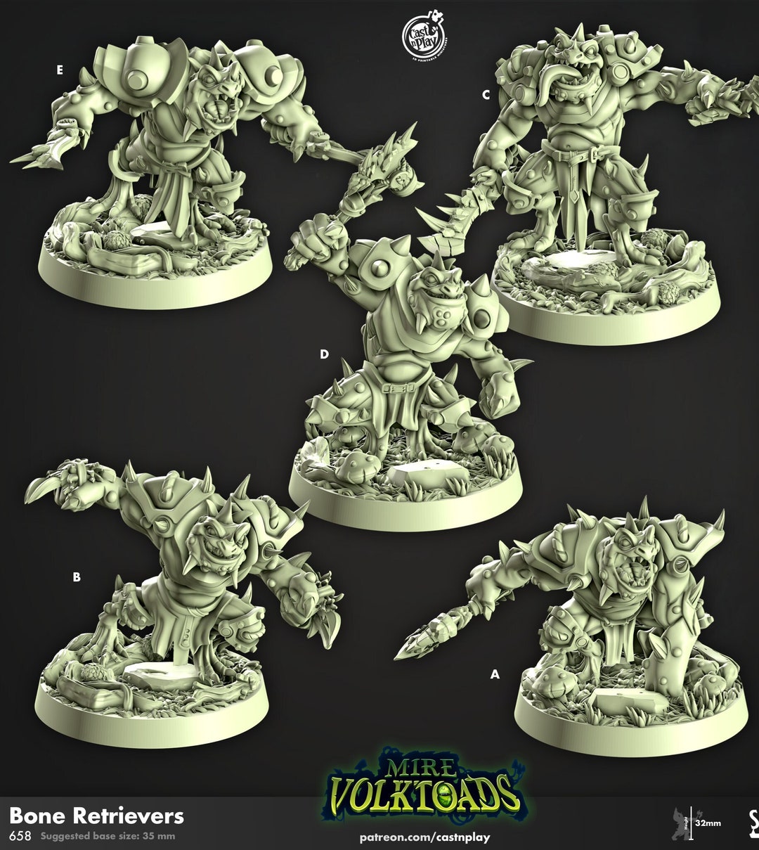 Grung Frogfolk Frog Folk Toad Figurine Gravedigger Premium Dnd ...