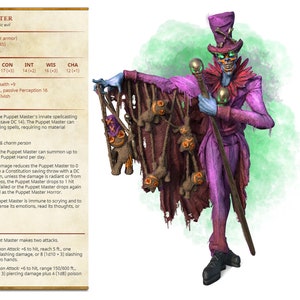 The Puppet Master | Premium 3D Printed Fantasy Tabletop Miniatures 28mm ...