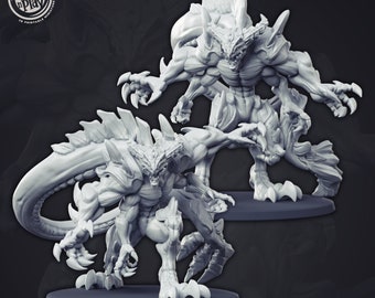 Infineron Demon Premium 3D Printed Tabletop Miniatures 28mm | Etsy