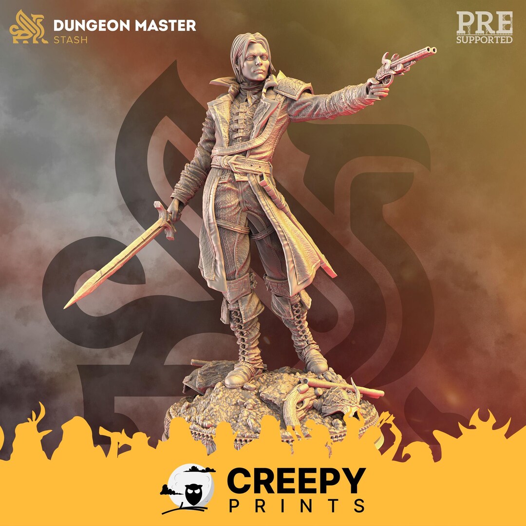 Miniaturas DnD de pistolero guardabosques Dhampir compatibles con ...