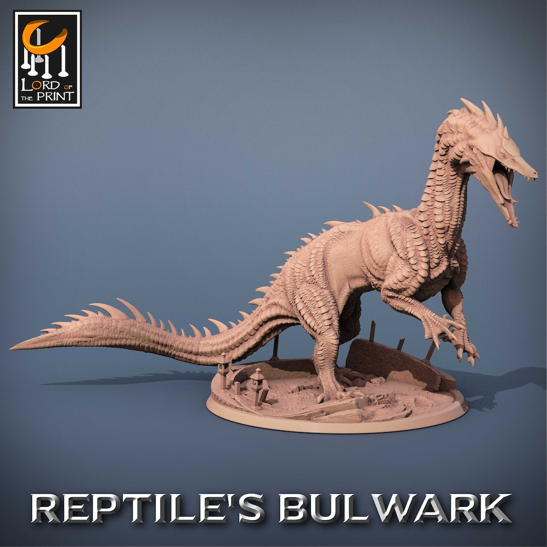 Giant Lizard Wild V5 Premium Dnd Miniature Mini | Resin 3D Printed ...