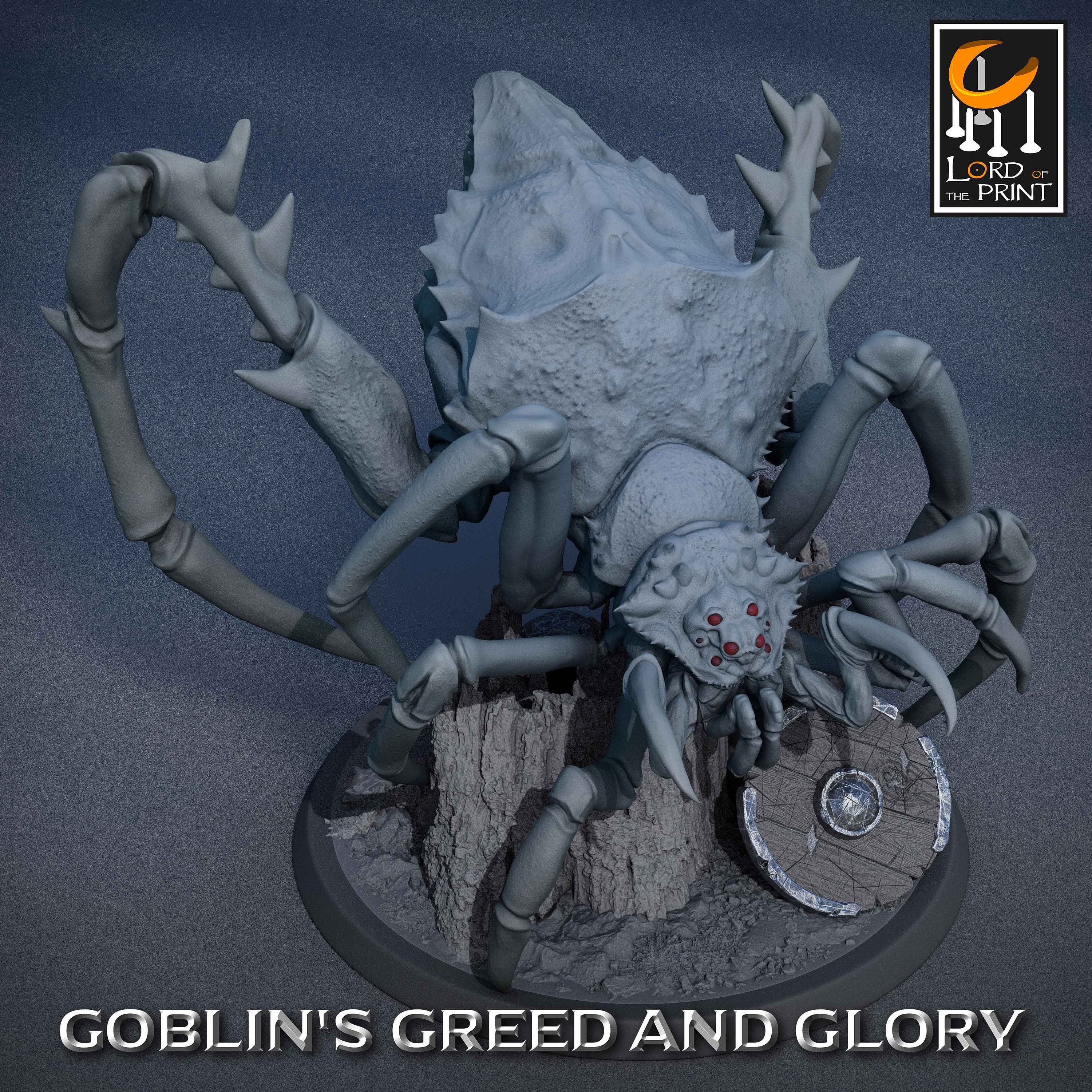 Giant Spider V1 Dnd Miniatures Compatible With 28mm 32mm Tabletop ...