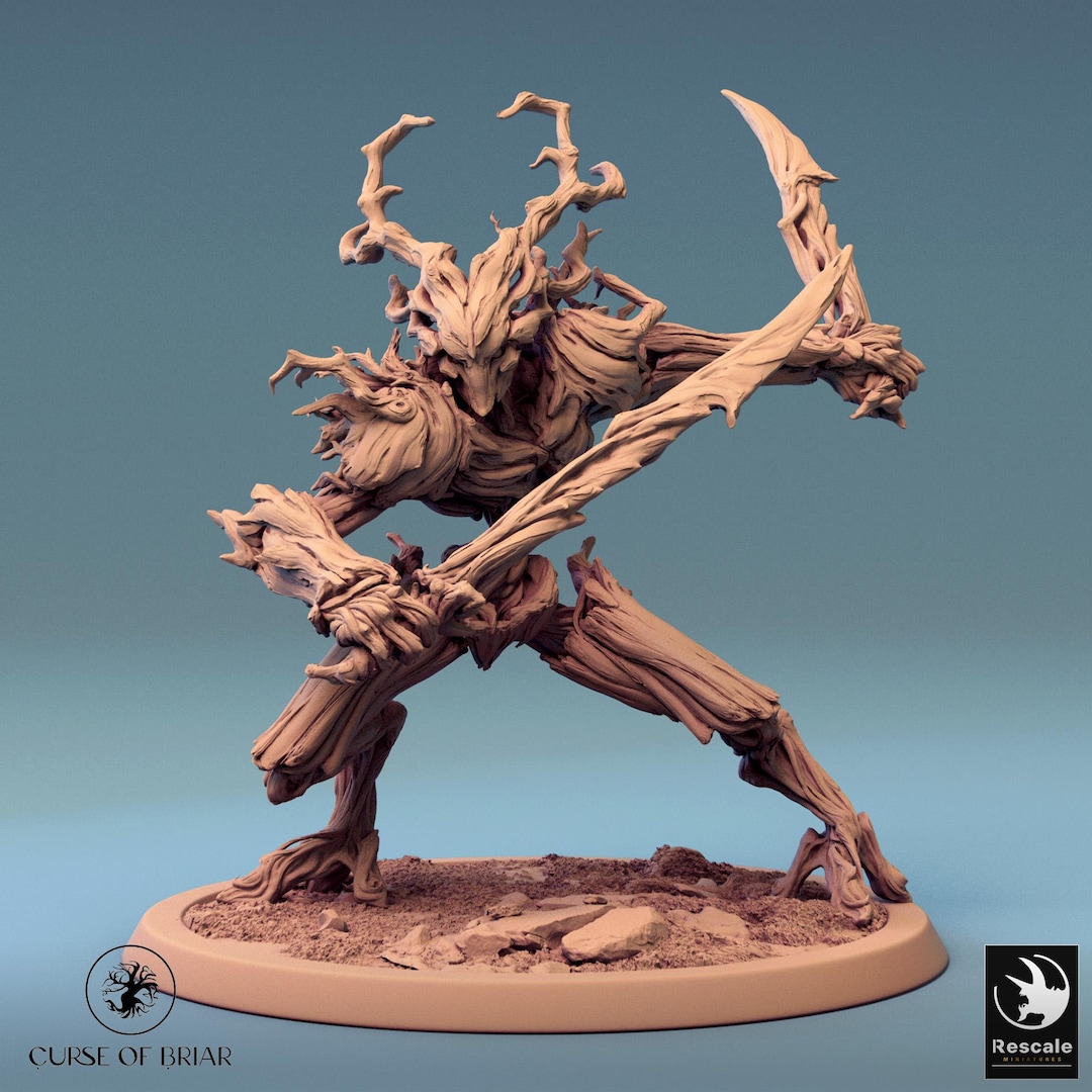Dryad Sword V2 Ent Treant Treeman Treefolk Premium Dnd Miniature Mini ...