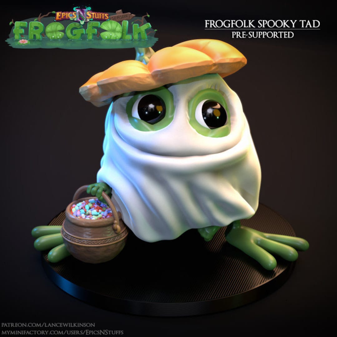 Cute Frog Folk Premium Dnd Miniature Mini Sanded & Primed Resin 3D ...