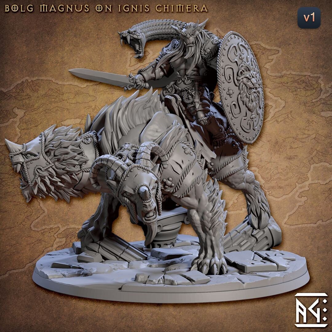 Bugbear Paladin, grand chef gobelin sur Chimera Premium et Miniature ...