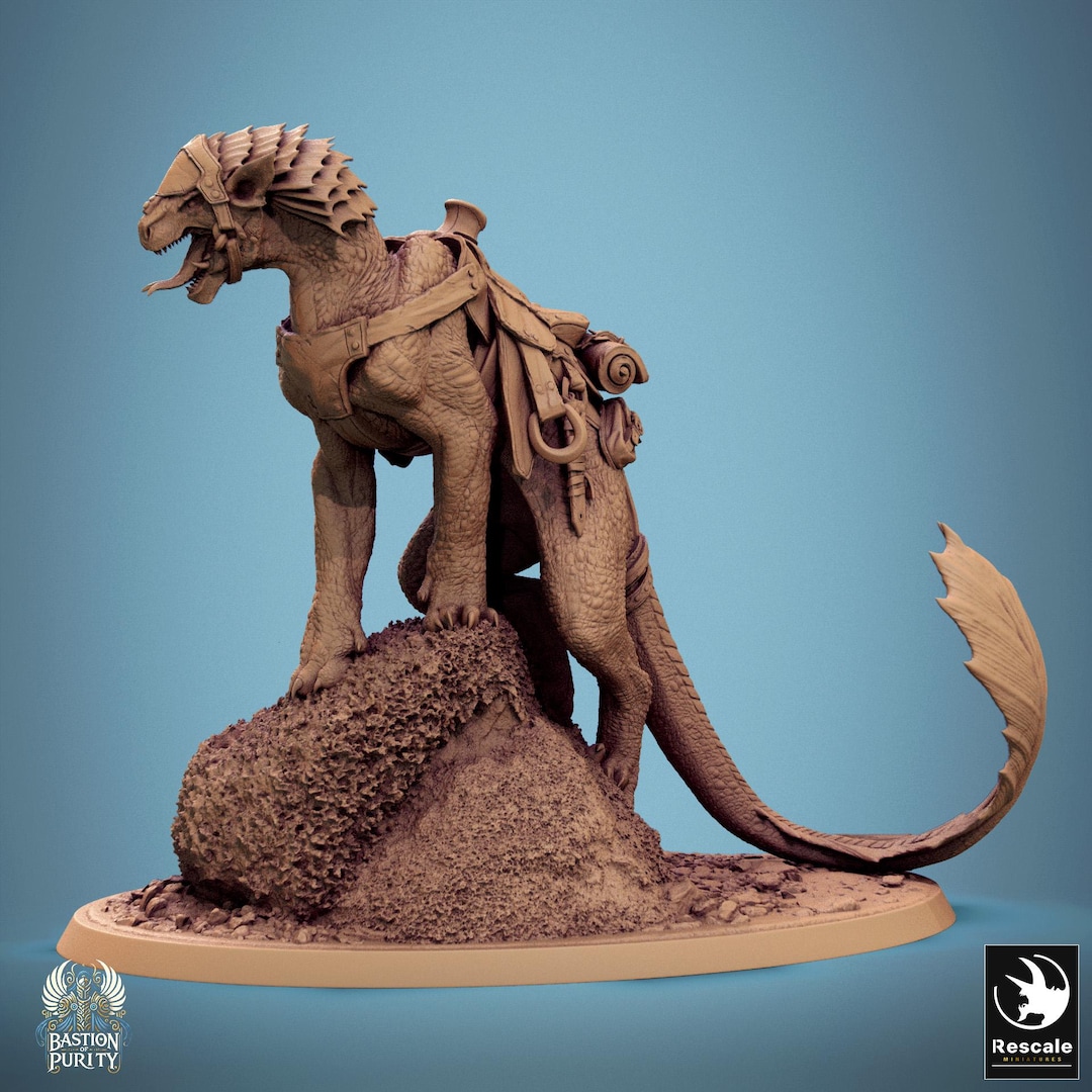Panther Mount V2 Dnd Miniatures Compatible With 28mm 32mm Fantasy Minis ...