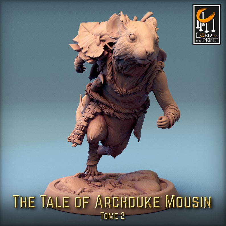 Mousefolk Run Dnd Miniatures Compatible With 28mm 32mm Fantasy Minis ...