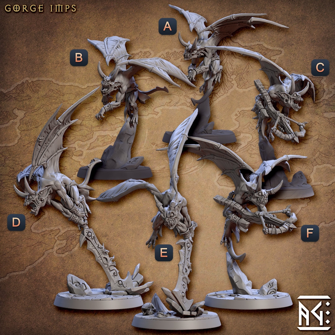 Imp- Premium Dnd Miniature 28mm 32mm | Devil Demon Figure | Resin 3D ...