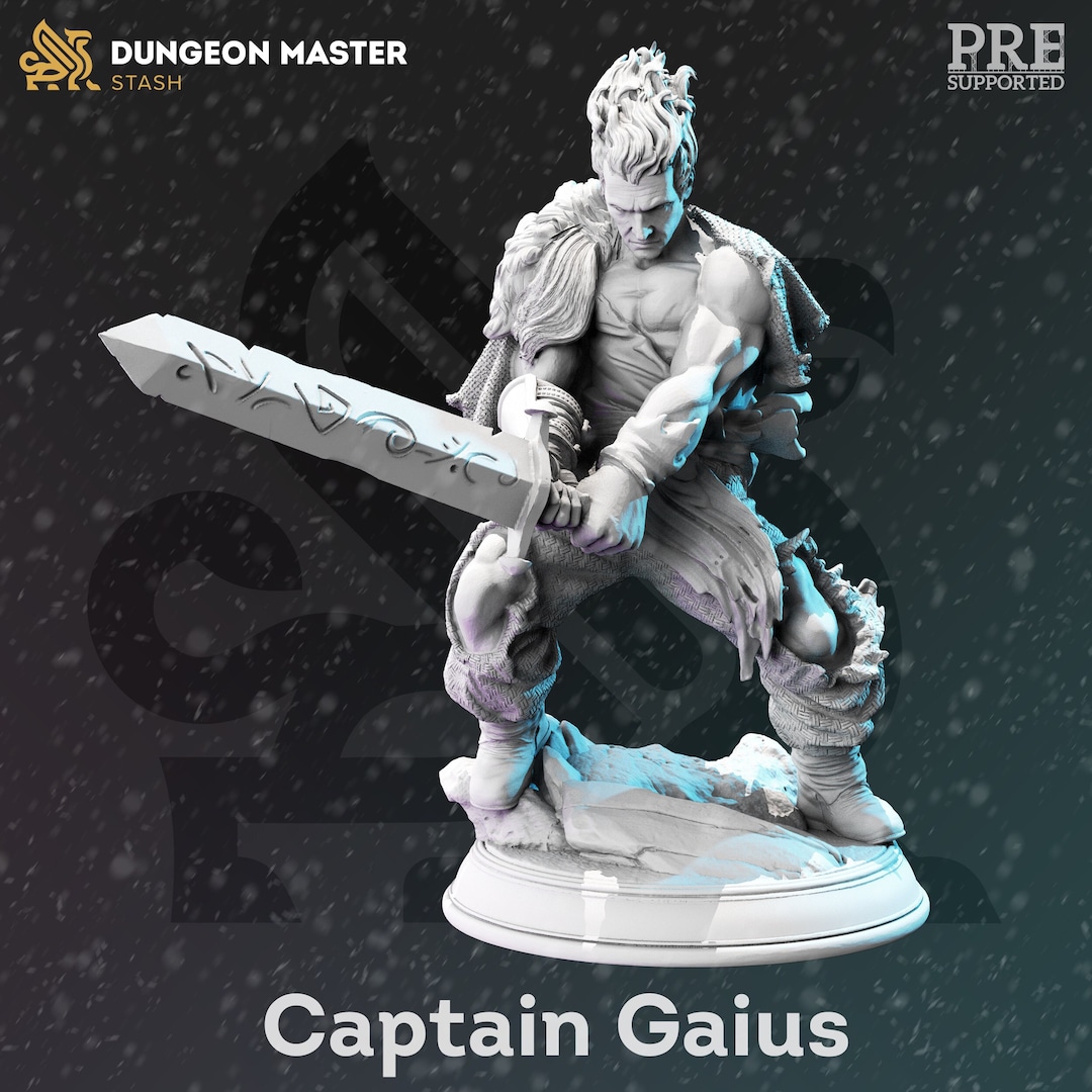 Barbarian Knight Oathbreaker Paladin Cleric Premium Dnd Miniature Mini ...
