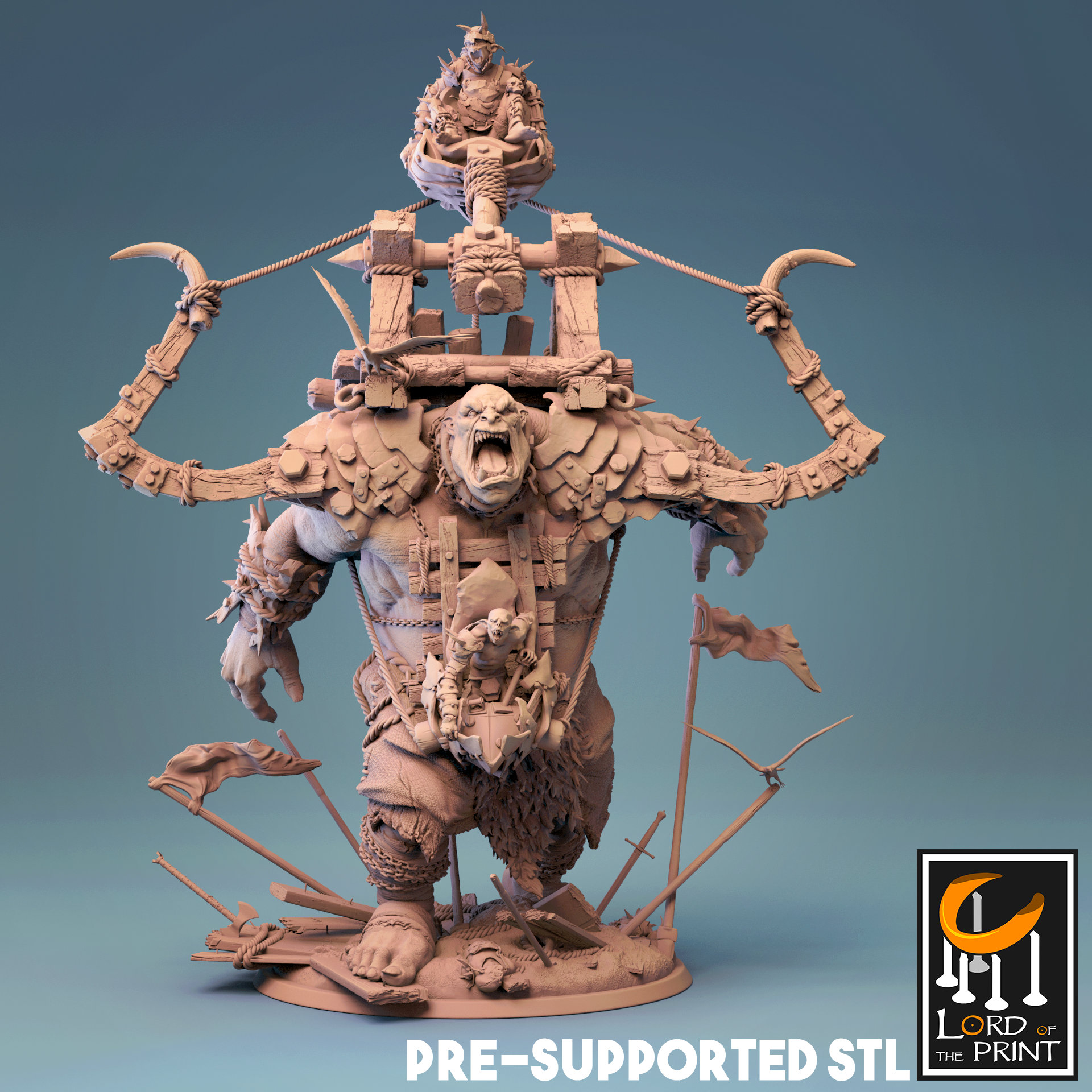 Ogre Catapult Premium 3D Printed Fantasy Tabletop Miniatures - Etsy