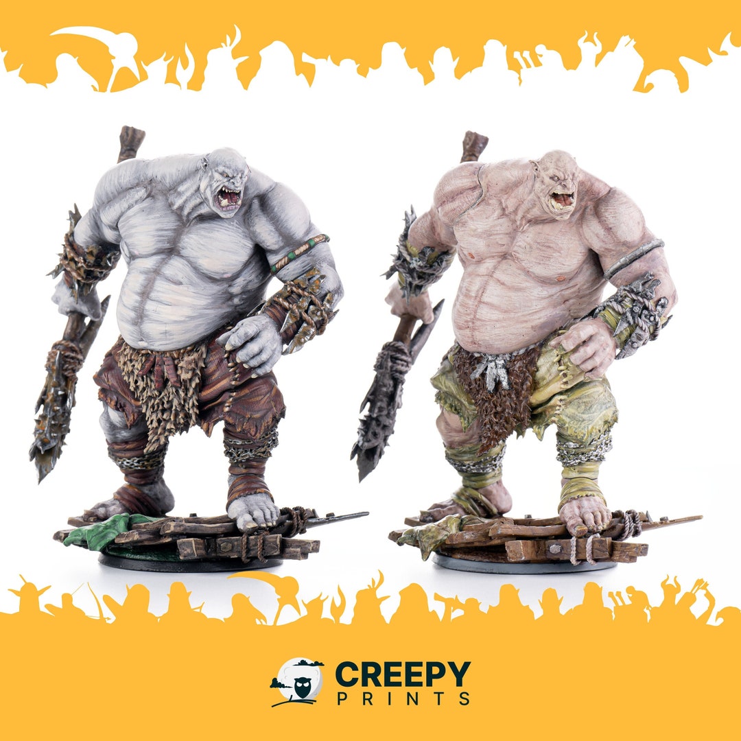 Ogre Painted Dnd Miniature Mini Resin 3D Printed Fantasy Tabletop ...