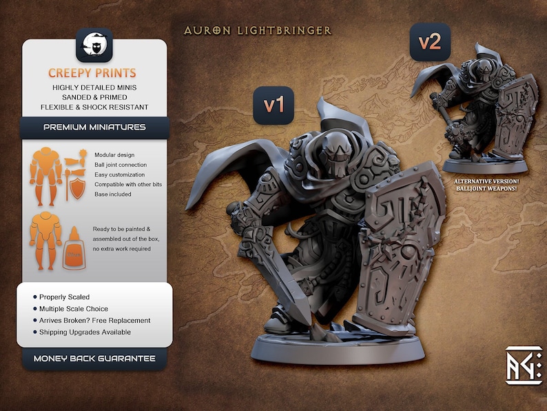 Warforged Cleric Premium Mini 28mm 32mm Dnd Miniature - Etsy