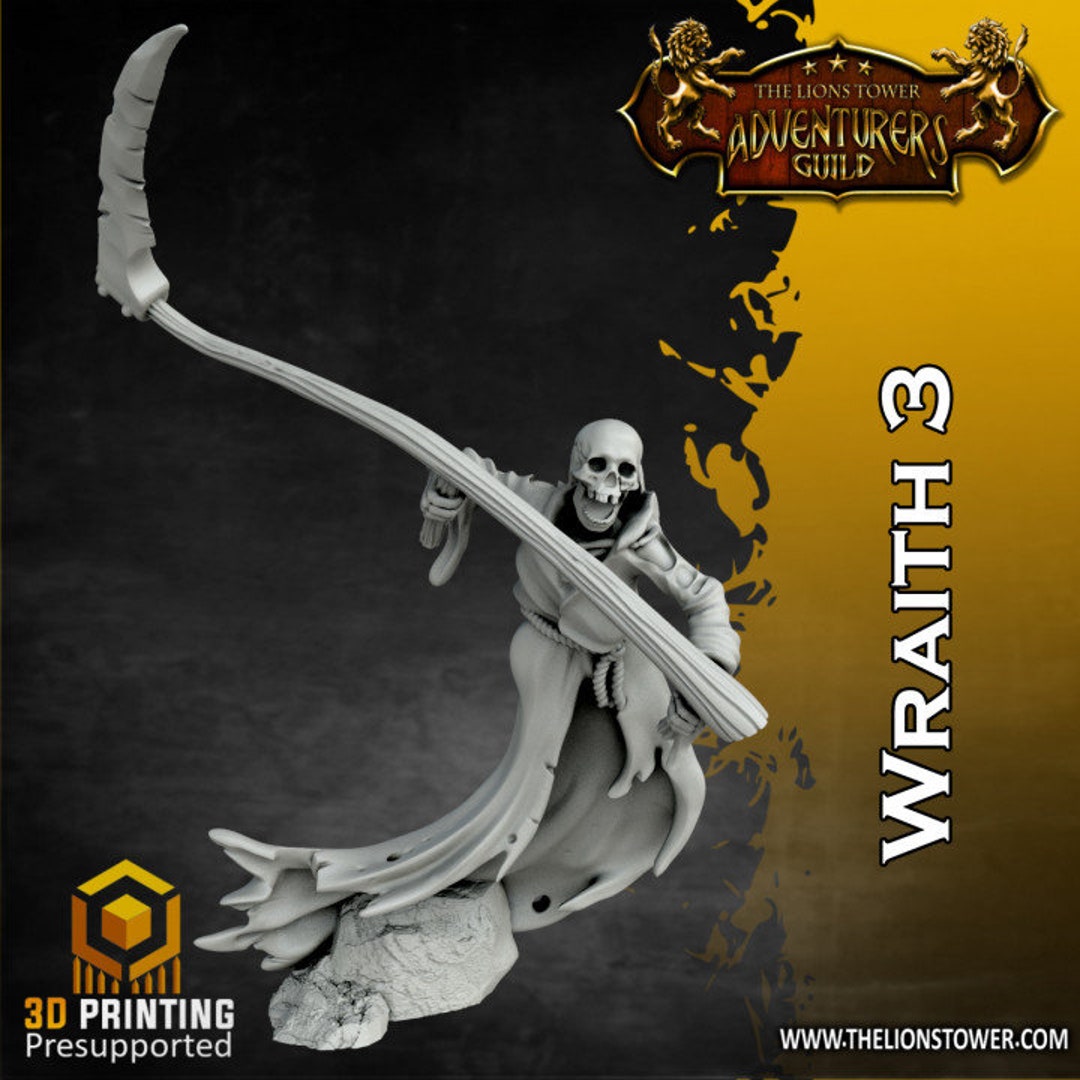 Wraith V3 | Premium 3D Printed Fantasy Tabletop Miniatures 28mm 32mm up ...