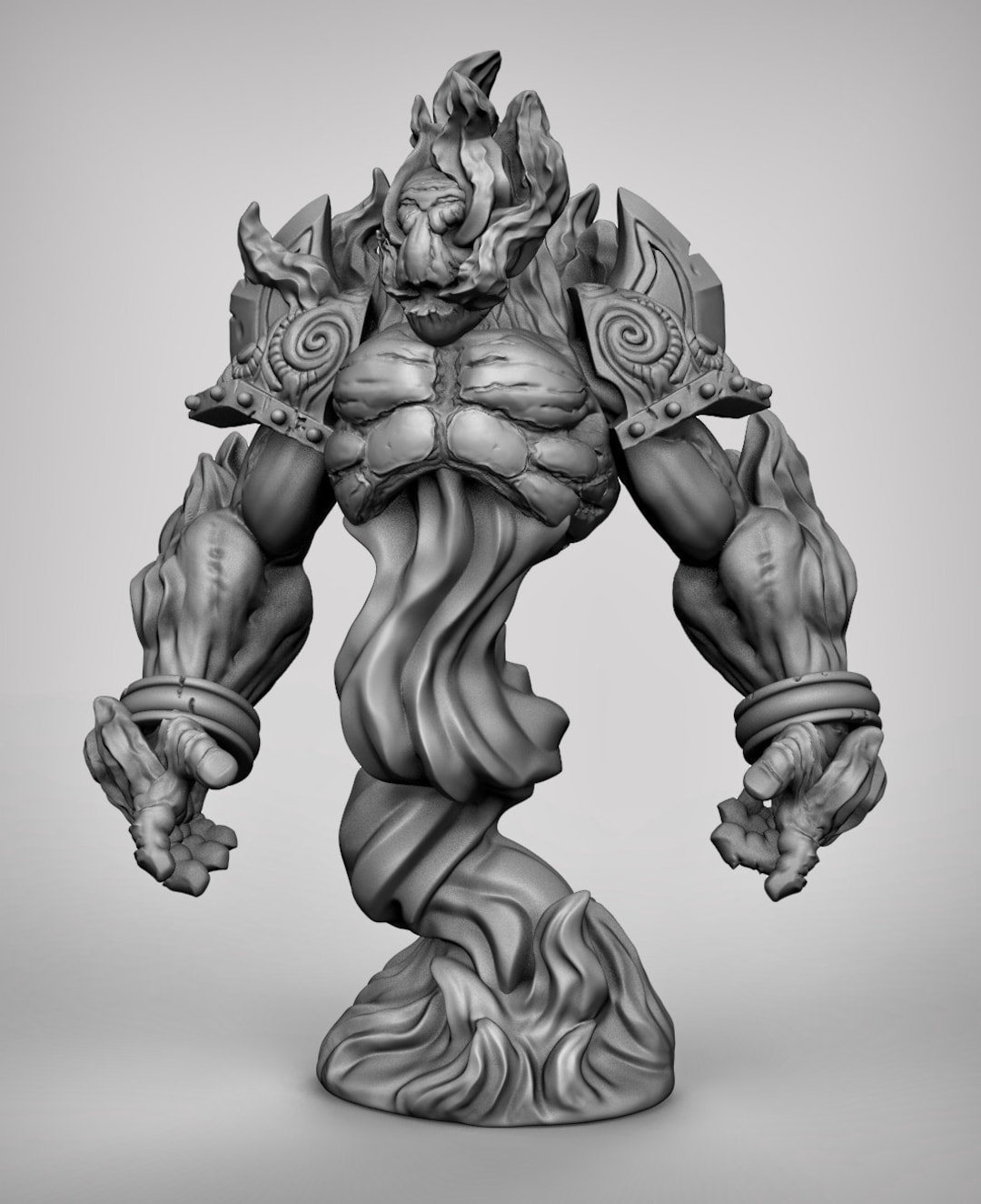 Fire Elemental Dnd Miniatures Compatible With 28mm 32mm Fantasy Minis ...