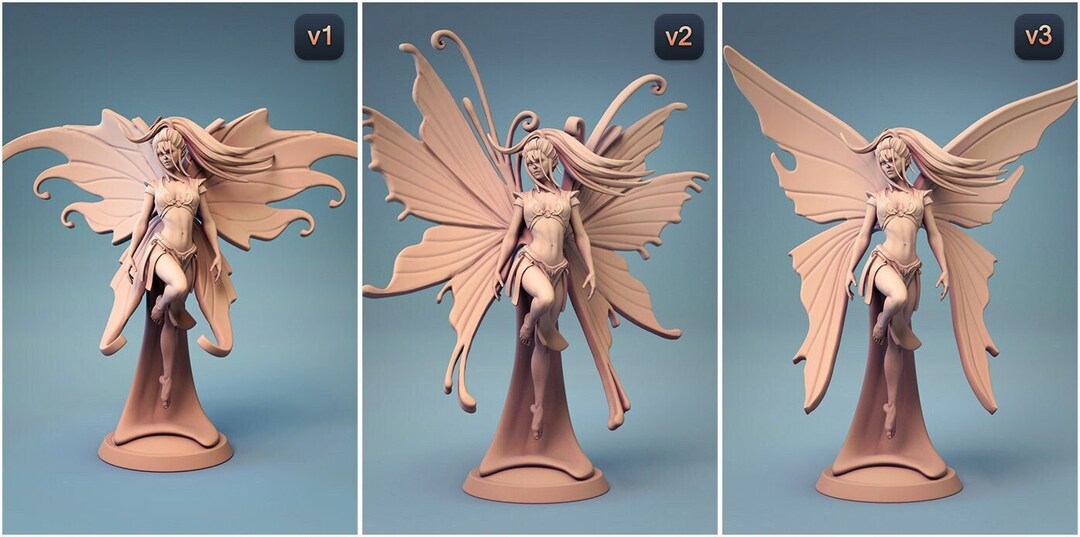 Pixie Sprite Fairy Faerie Premium Dnd Miniature Mini | 28mm 32mm to 100mm | Resin 3D Printed ...