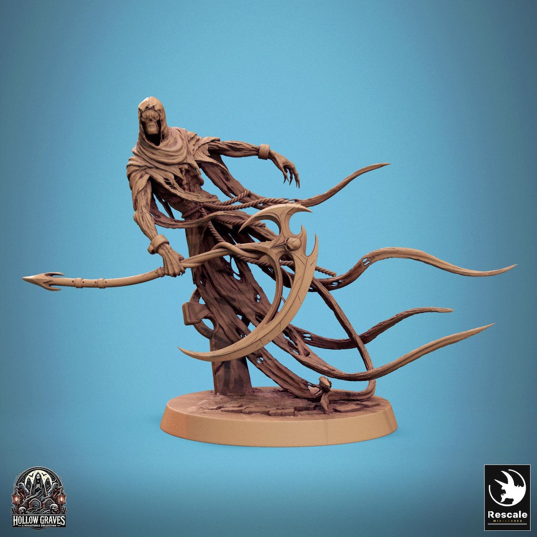 Necromancer Undead Wraith Lich V6 Premium Dnd Miniature Mini Figure ...