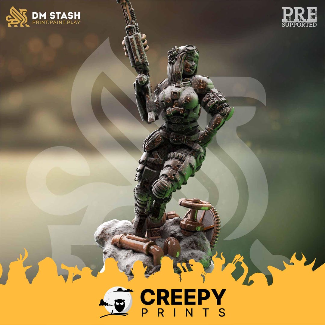Female Ranger Gunslinger Sci Fi Miniatures Compatible With 28mm 32mm ...