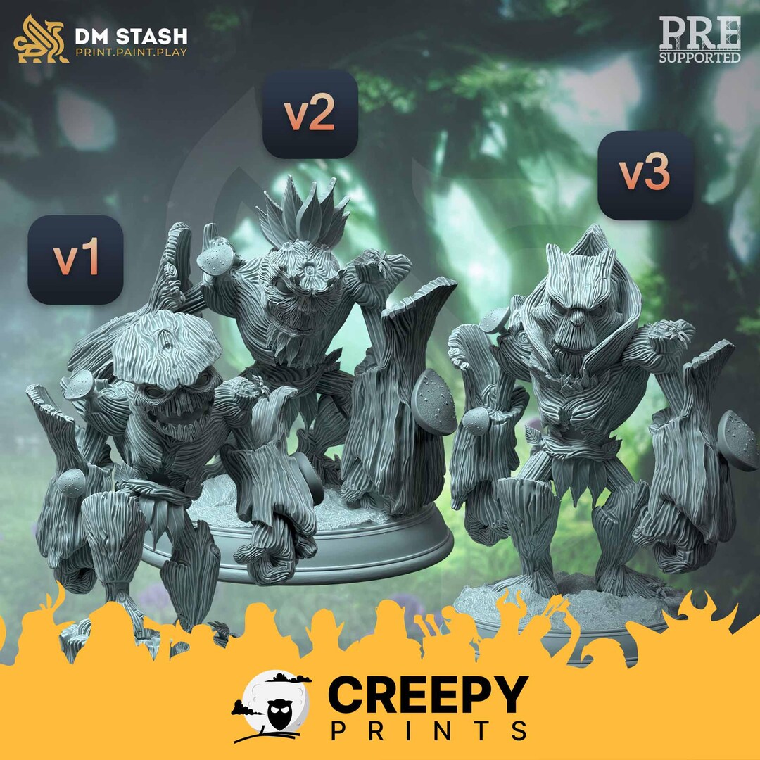 Treant Saplings Dnd Miniatures Compatible With 28mm 32mm Tabletop ...