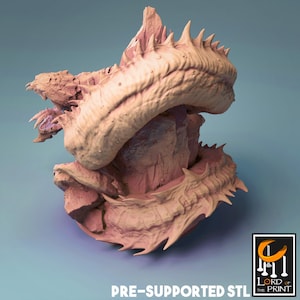 Jormungandr Midgard Serpent Linnorm V1 Premium 3D Printed Fantasy ...