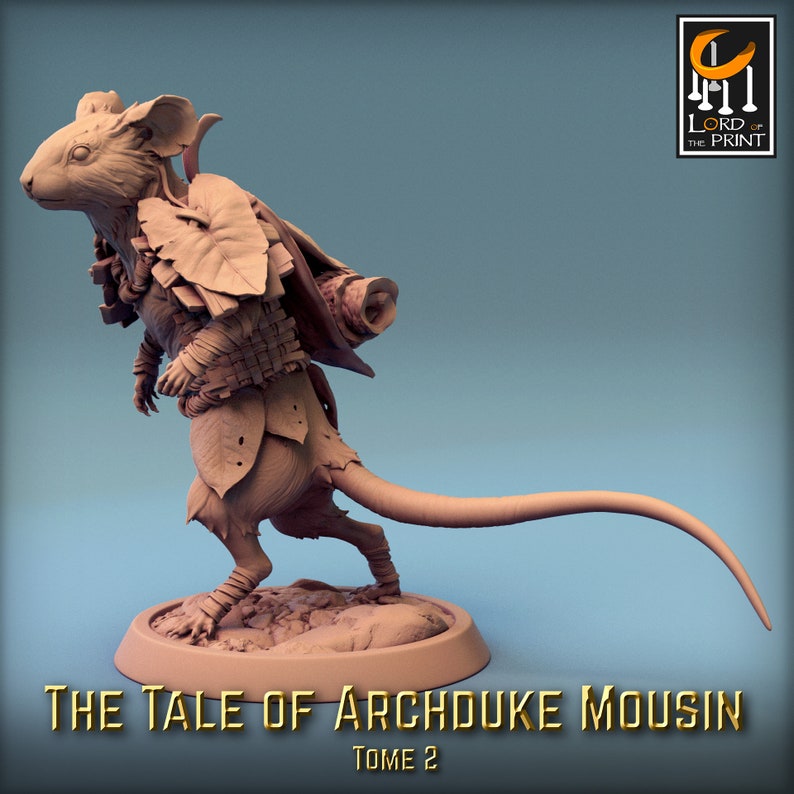 Mousefolk Stance Dnd Miniatures Compatible With 28mm 32mm Fantasy Minis ...