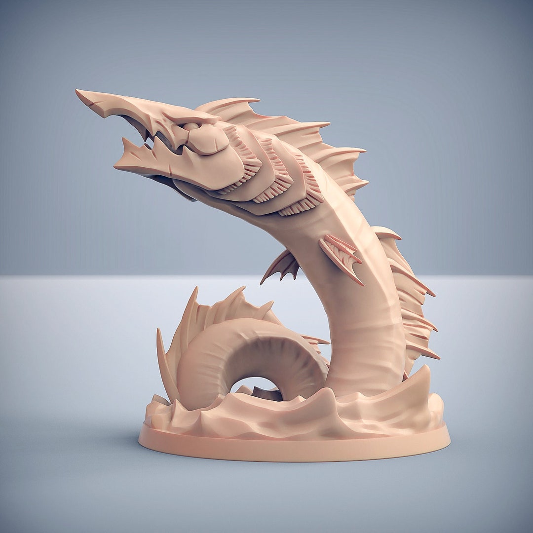 Triton Eel A Dnd Miniatures Compatible With 28mm 32mm Fantasy Minis ...