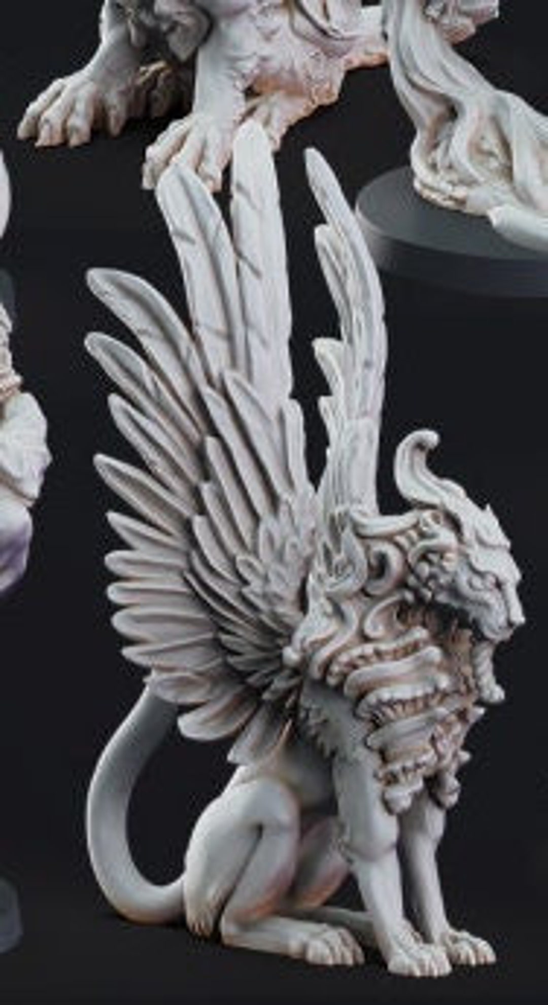 Sphinx Premium 3D Printed Miniatures 28mm 32mm to 100mm Dnd 21439 - Etsy