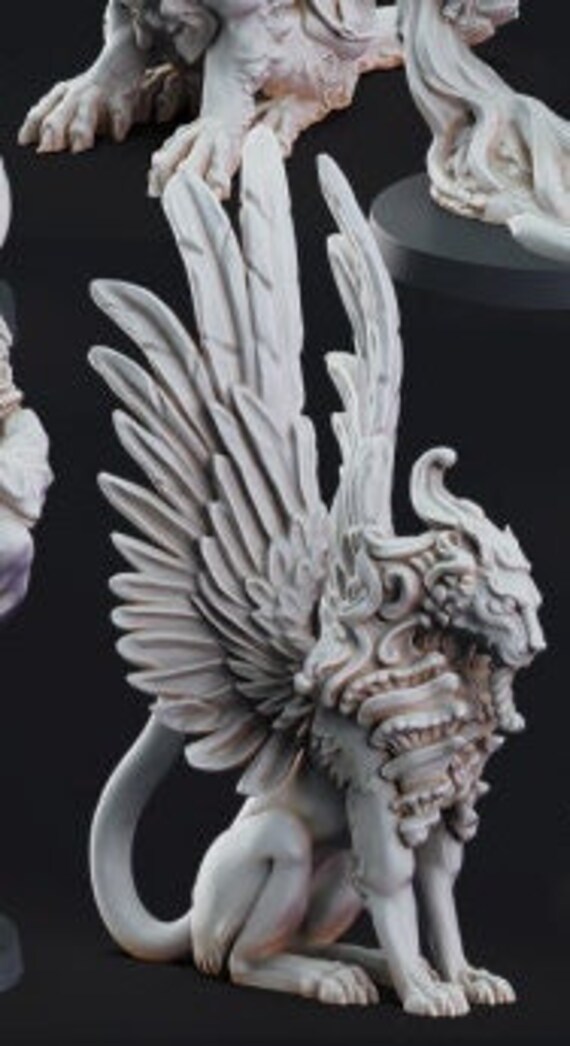 Sphinx Premium 3D Printed Miniatures 28mm 32mm to 100mm | Etsy