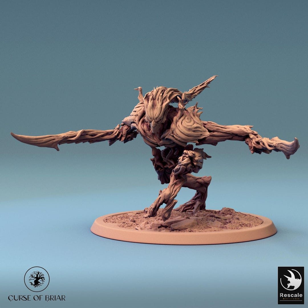 Dryad Run V4 Ent Treant Treeman Treefolk Premium Dnd Miniature Mini ...