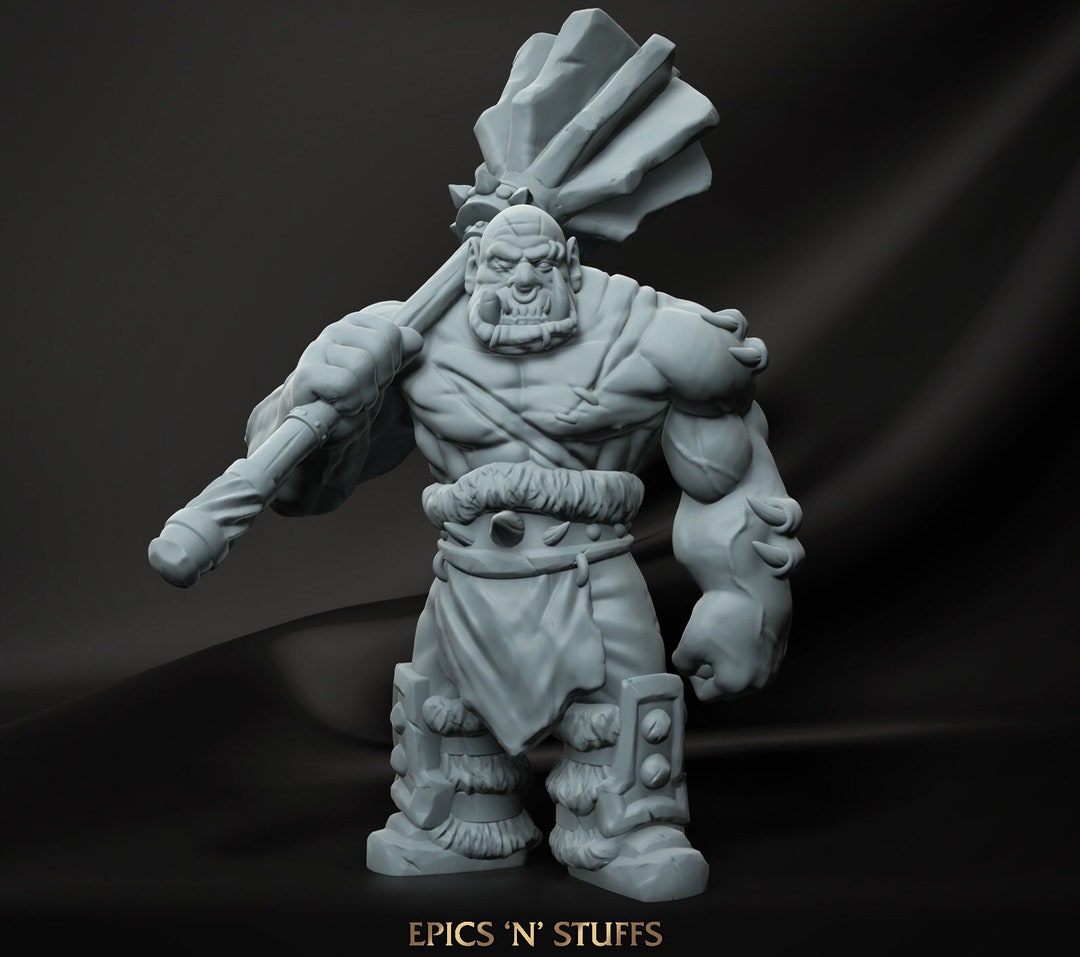 Orc Guard V2 Premium 3D Printed Fantasy Tabletop Miniatures - Etsy