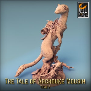 Weasel Stand Mouse Premium Dnd Miniature Mini Unchained | Resin 3D Printed | 28mm 32mm up to ...