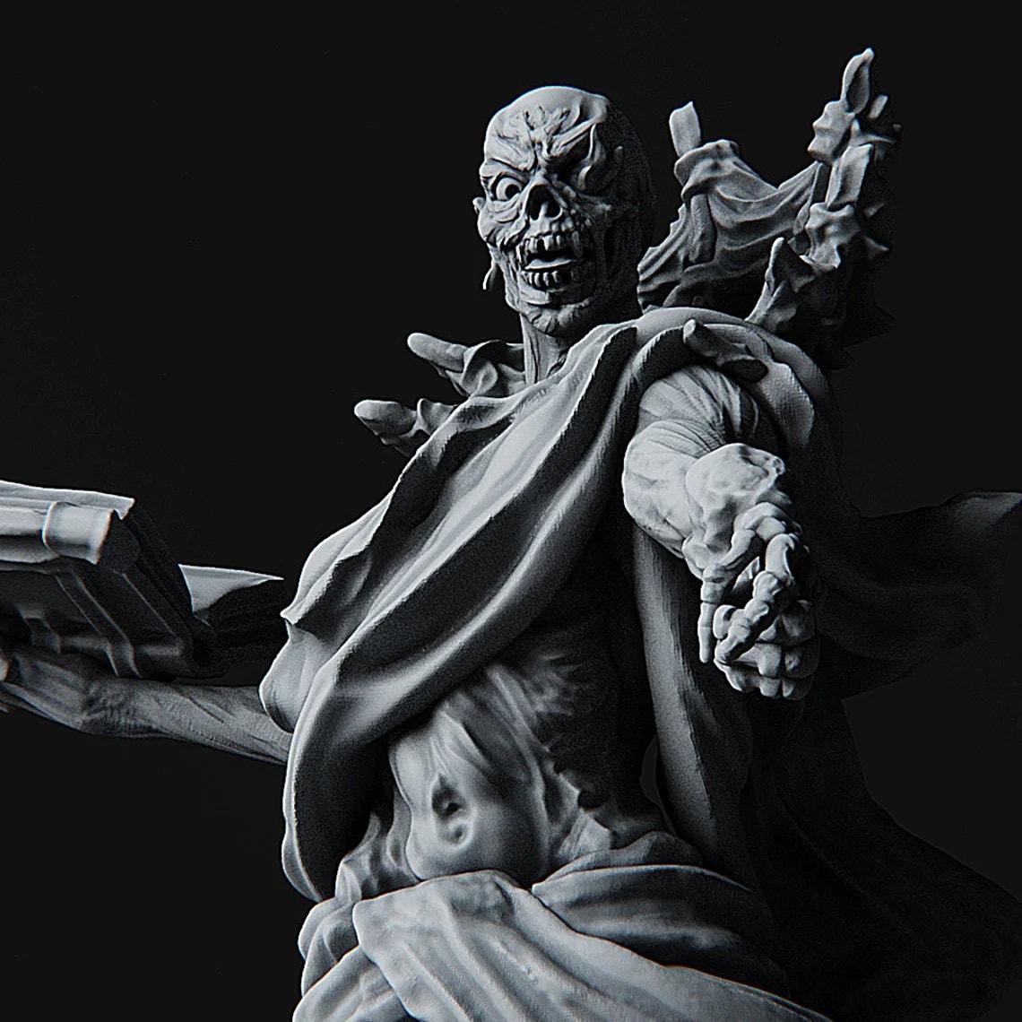 Necromancer Lich Premium Dnd Miniature Sanded & Primed - Etsy UK