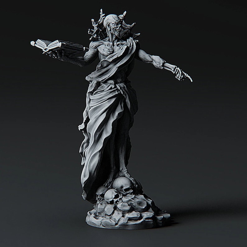 Vecna Necromancer Dnd Miniature Premium 3D Printed Fantasy - Etsy India