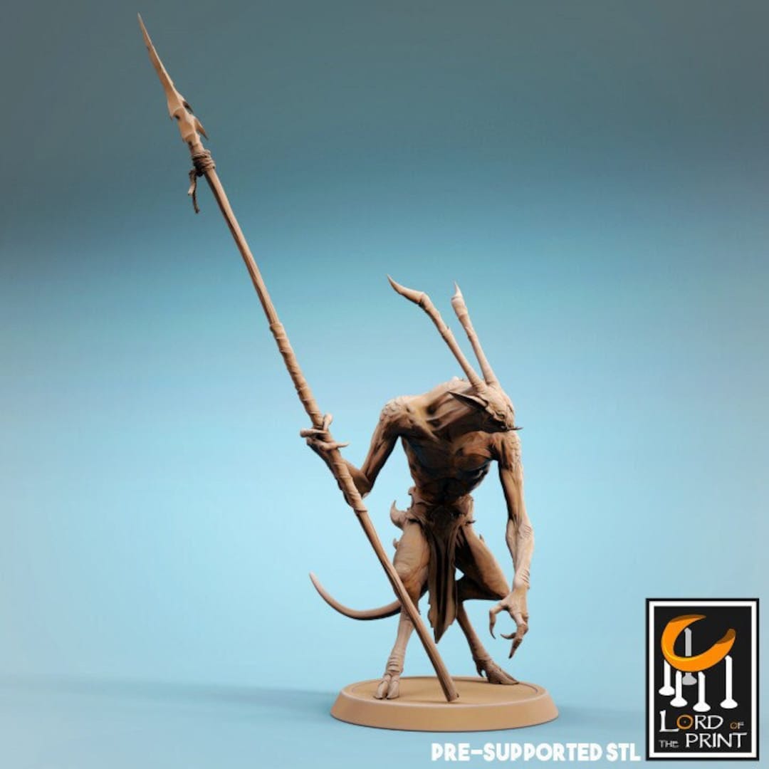 Demon Infernum Soldier V5 Dnd Miniatures Compatible With 28mm 32mm ...