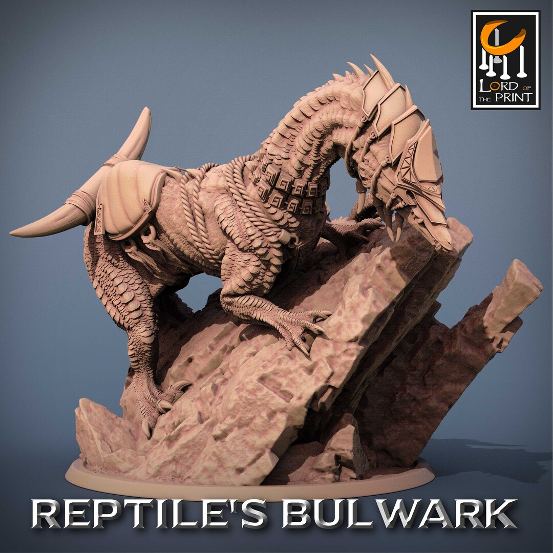 Giant Lizard Saddle V3 Premium Dnd Miniature Mini | Resin 3D Printed ...