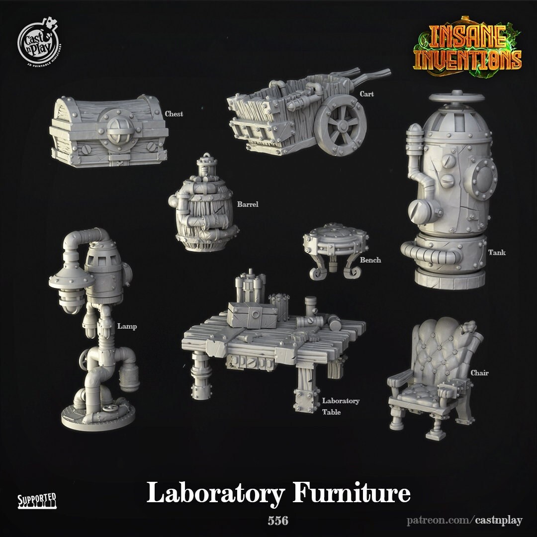 Machinery Lab Factory Set V2 Premium Dnd Miniature Mini Sanded & Primed ...