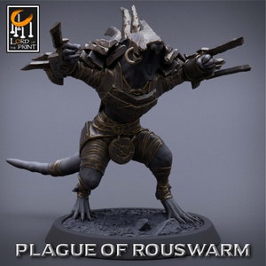 Ratfolk Paladin V5 Premium Dnd Miniature Mini Rat Folk Mousefolk Mouse ...