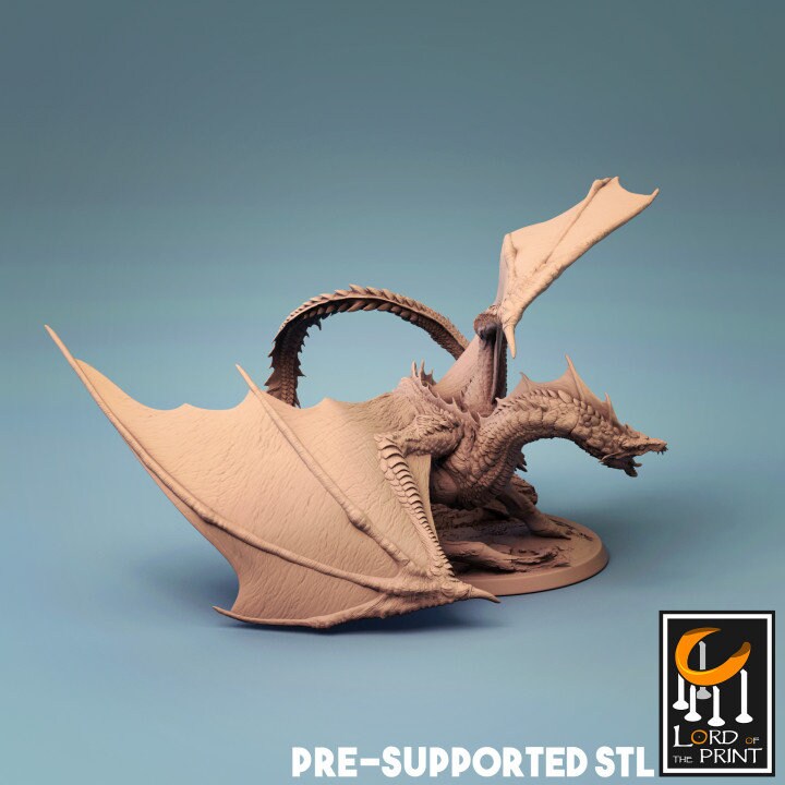 Brine Young Dragon Dnd Miniatures Compatible With 28mm 32mm Fantasy ...