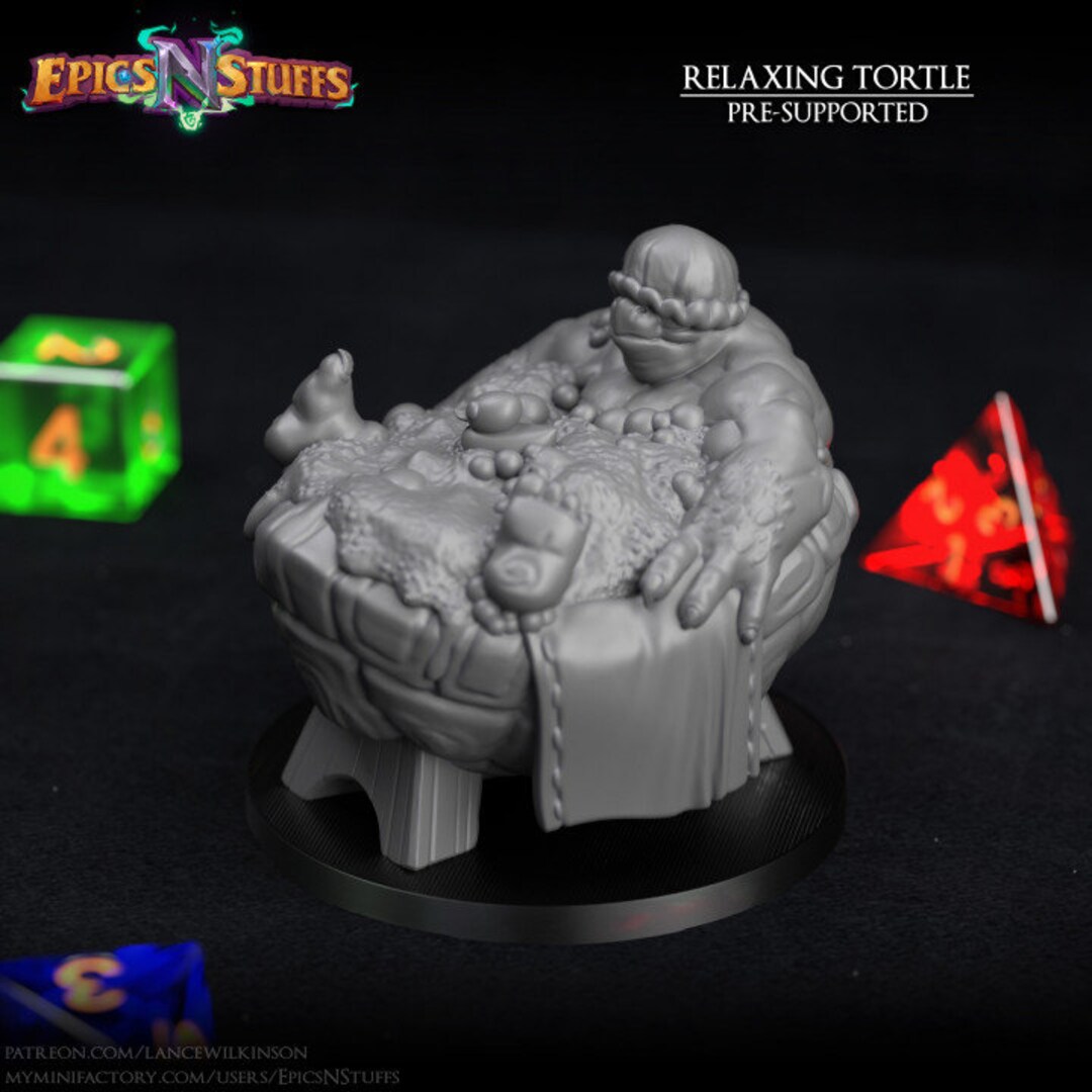 Turtle Tortle Brute Barbarian Premium Dnd Miniature Mini Figure ...