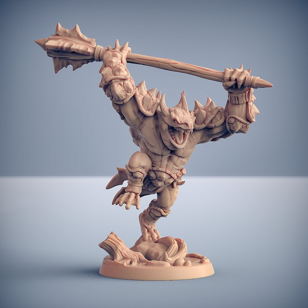 Grung Goliath Brute Bullywug F Frogfolk Frog Folk Premium Dnd Miniautre ...