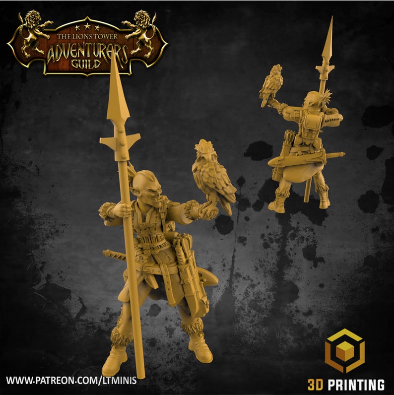 Female Ranger V4 Premium 3D Printed Tabletop Miniatures | Etsy