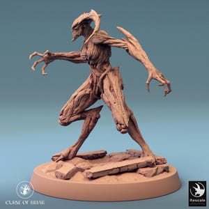Woodfey V48 Ent Treant Treeman Treefolk Premium Dnd Miniature Mini ...