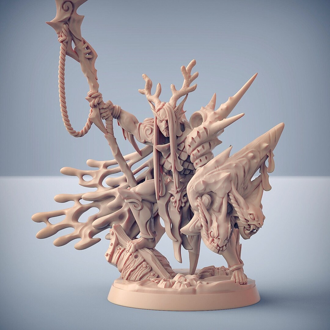 Triton Warrior Dnd Dnd Miniatures Compatible With 28mm 32mm Fantasy ...