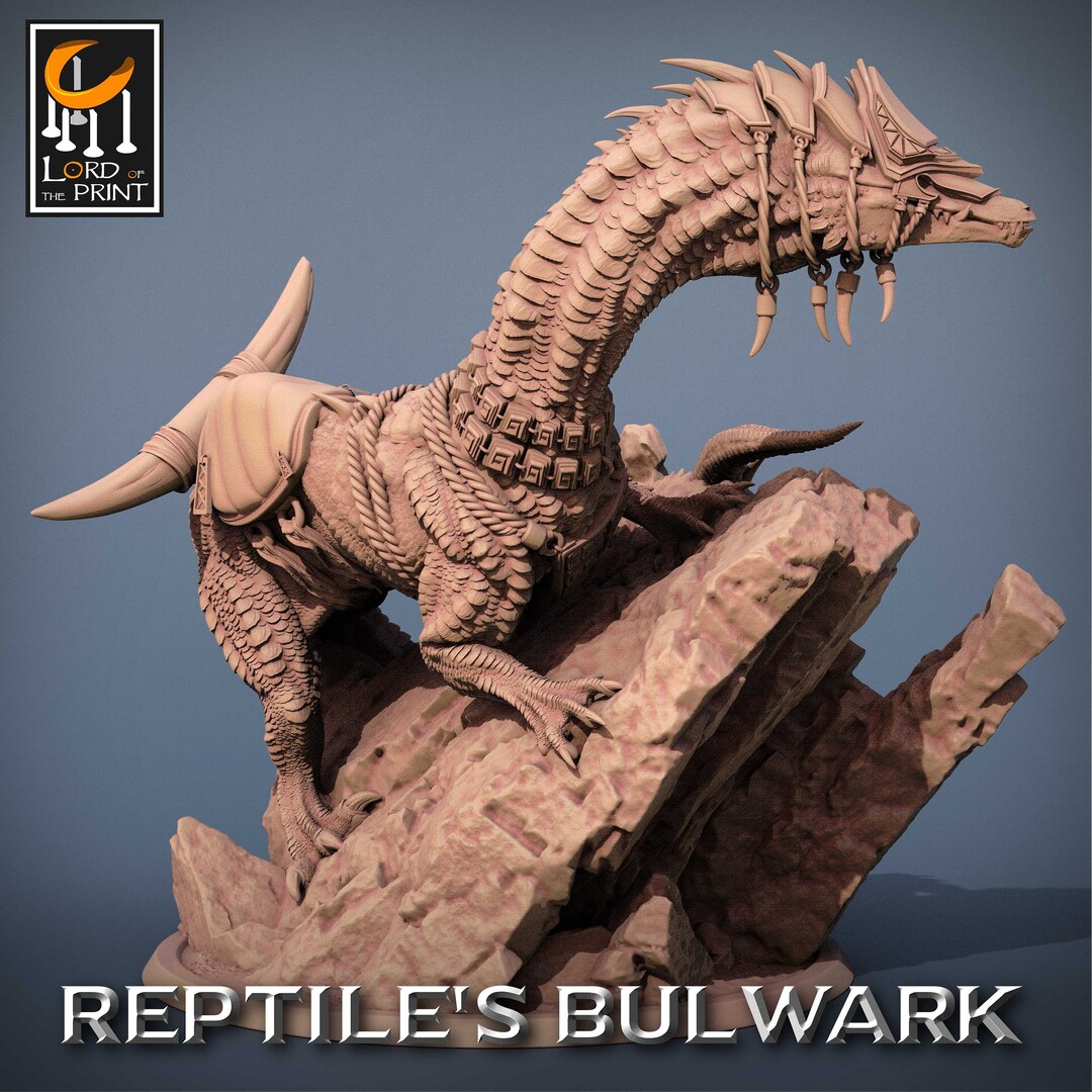 Giant Lizard Saddle V4 Premium Dnd Miniature Mini | Resin 3D Printed ...