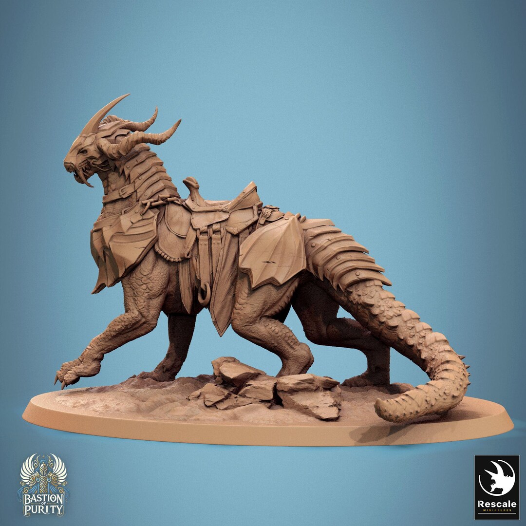 Armored Sabertooth Tiger V9 Premium Dnd Miniature Mini | Resin 3D ...