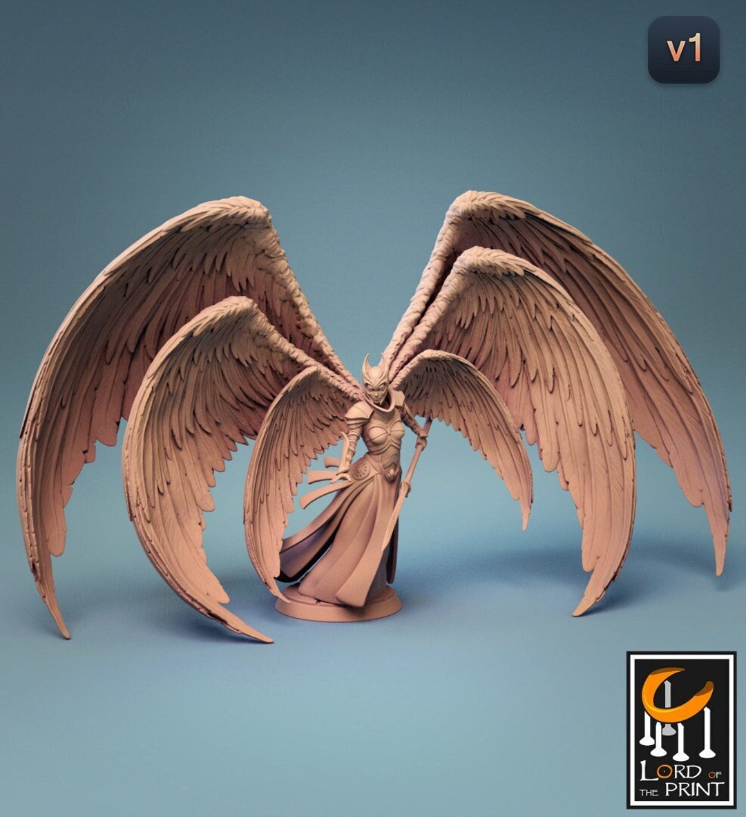 Female Celestial Angel Archangel Premium Dnd Miniature Mini Figure ...