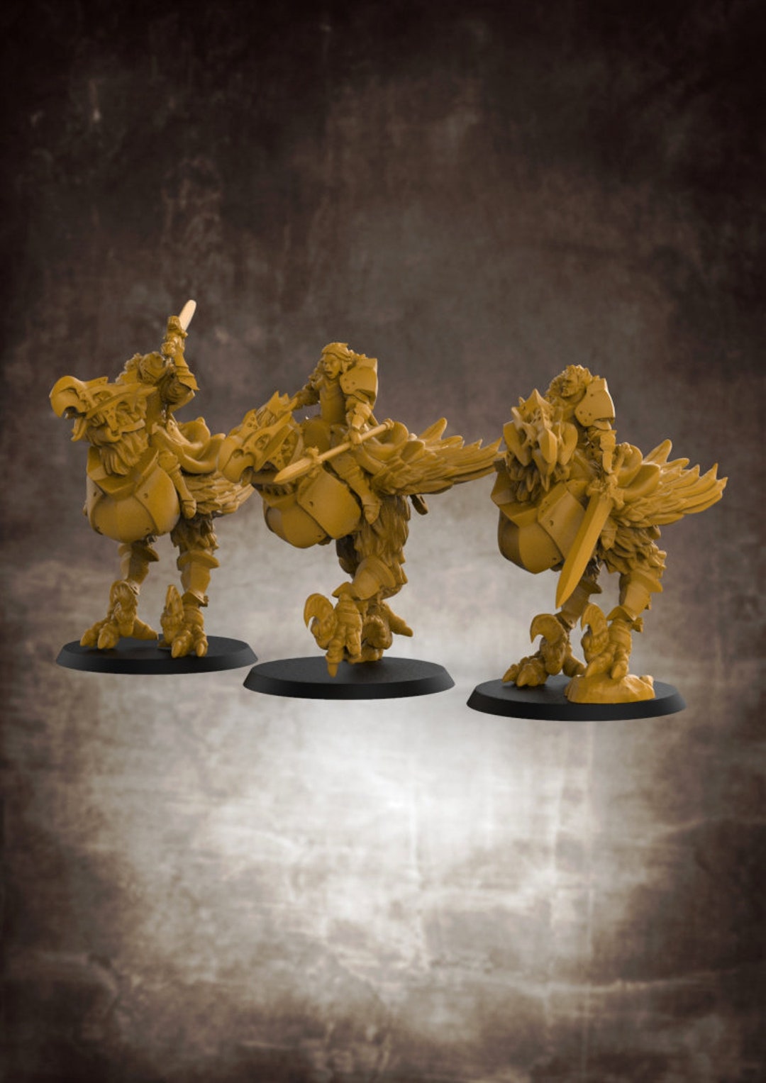 1x Mounted Riding Knight Paladin | Premium 3D Printed Fantasy Tabletop ...