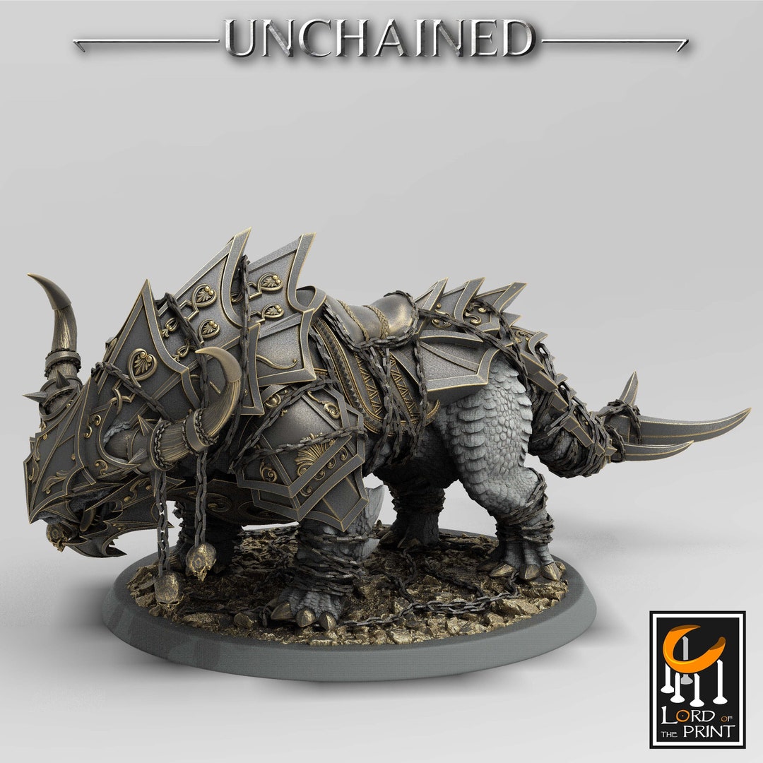 Armored Bull V3 Dnd Miniatures Compatible With 28mm 32mm Fantasy Minis ...