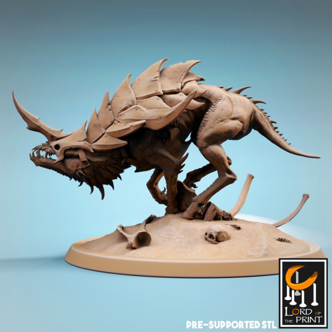 Hell Hound Infernum Dog V2 Dnd Miniatures Compatible With 28mm 32mm ...