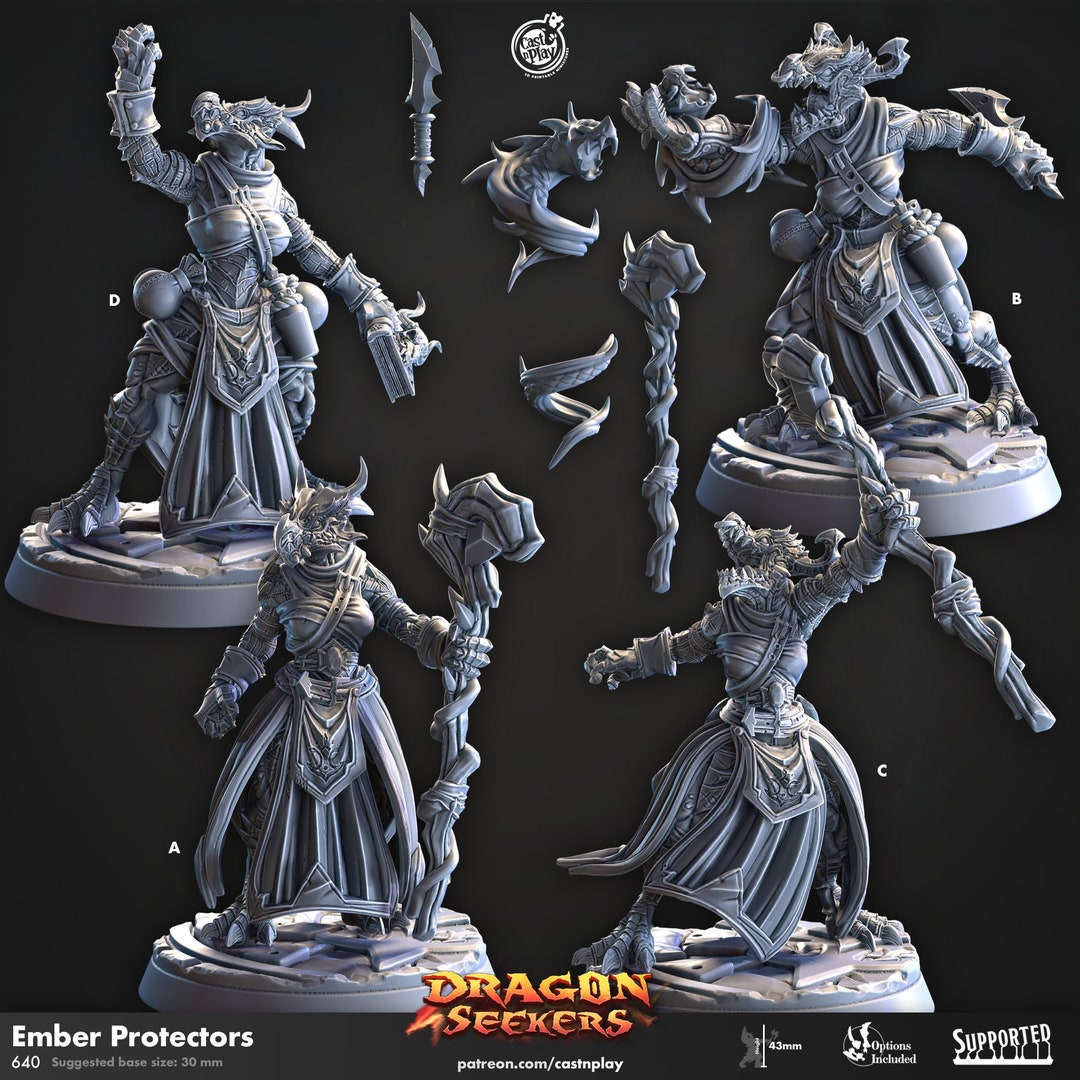 Female Dragonborn Sorcerer Warlock Wizard Premium Dnd - Etsy