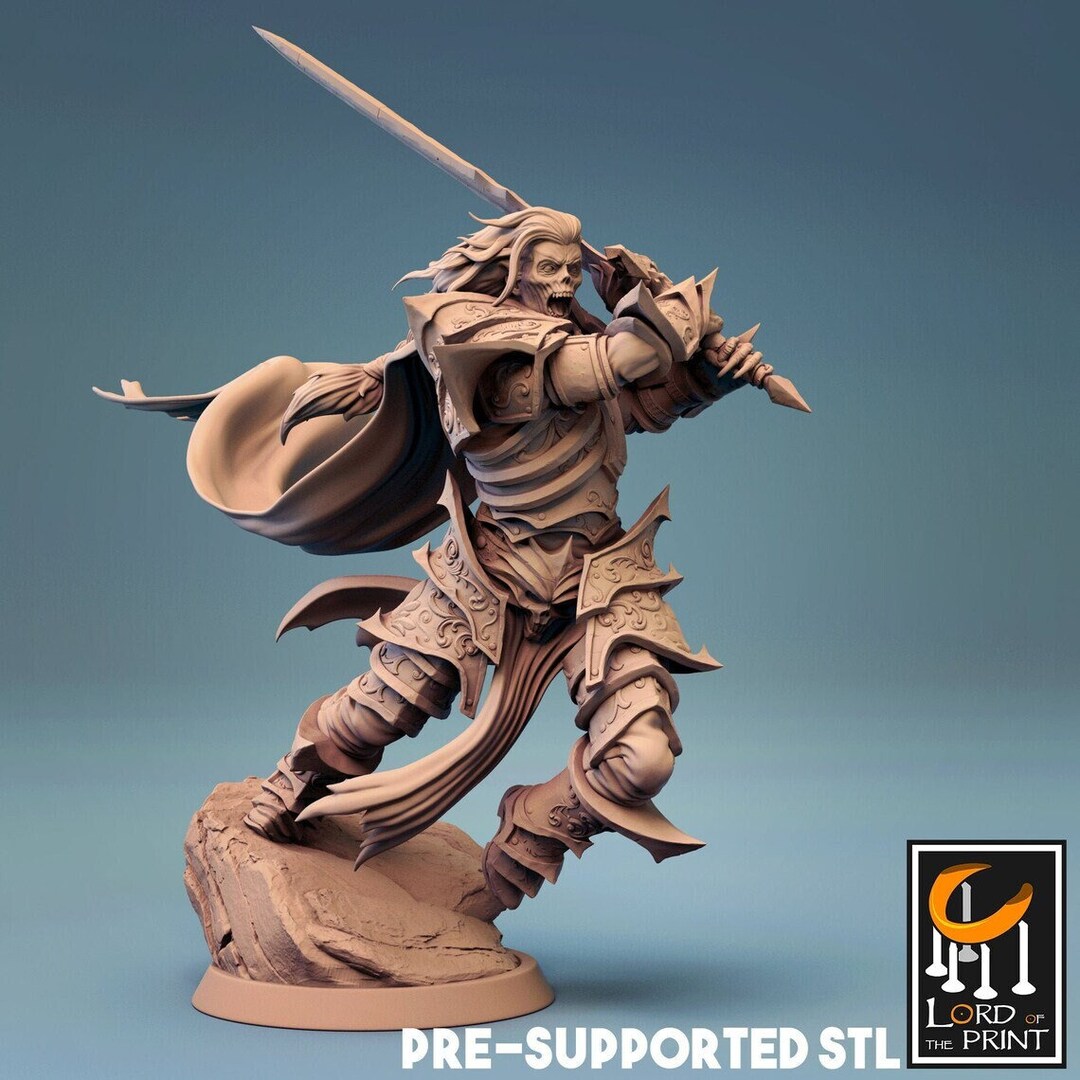 Necromancer Undead Skeleton V3 Dnd Miniatures Compatible With 28mm 32mm ...